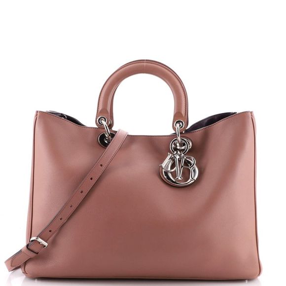 Dior | Bags | Christian Dior Diorissimo Tote Smooth Calfskin Large ...
